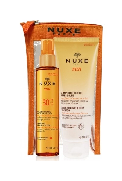 Nuxe Spf30 Bronzlaştırıcı Yüz ve Vücut Yağı 150ml | Güneş Sonrası Şampuan 200ml HEDİYE Nuxe Spf30 Bronzlaştırıcı Yüz ve Vücut Yağı 150ml | Güneş Sonrası Şampuan 200ml HEDİYE