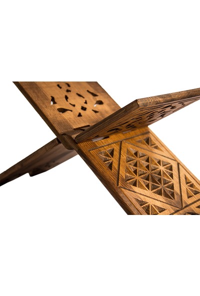 Otantik Çam Oyma Rahle 65 cm Büyük Boy