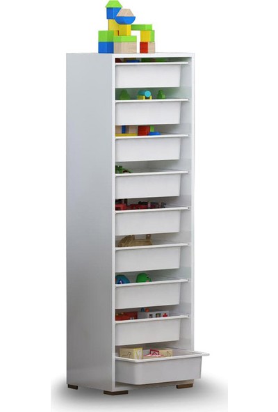 Pratico Mobilya Pratico 9 Sepetli Dolap Çok Amaçlı Dolap 125 cm Pratico Mobilya Pratico 9 Sepetli Dolap Çok Amaçlı Dolap 125 cm