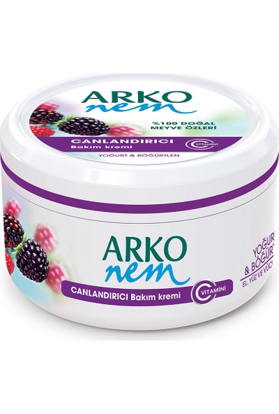 Arko Nem Yoğurt Böğürtlen Meyveli Krem 150ml Arko Nem Yoğurt Böğürtlen Meyveli Krem 150ml
