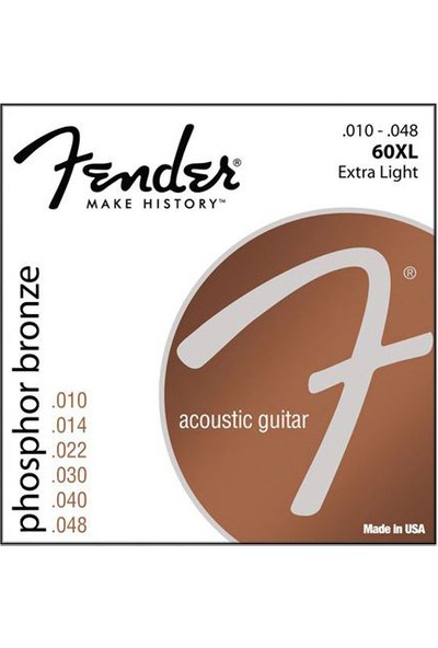 Fender 60Xl Fosfor Bronz 10-48 Akustik Gitar Teli 0060-402 Fender 60Xl Fosfor Bronz 10-48 Akustik Gitar Teli 0060-402