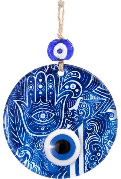 Nazar Boncuğu Füzyon Cam Fatma Ana Eli Nazarlık