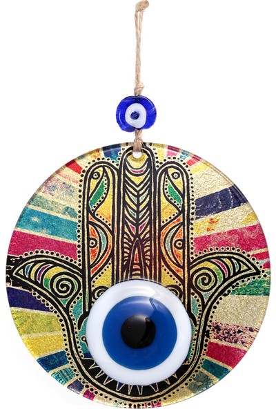 Nazar Boncuğu Fatma Ana Eli Füzyon Cam Nazarlık