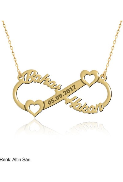 İndigo Takı İsimli Tarihli Kişiye Özel Kalp Sonsuzluk Gümüş Kolye İndigo Takı İsimli Tarihli Kişiye Özel Kalp Sonsuzluk Gümüş Kolye