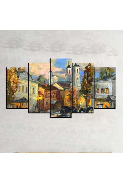 Kanvas Burada OİL5-27 Yağlıboya 5 Parçalı Kanvas Tablo - 120 x 60 cm Kanvas Burada OİL5-27 Yağlıboya 5 Parçalı Kanvas Tablo - 120 x 60 cm