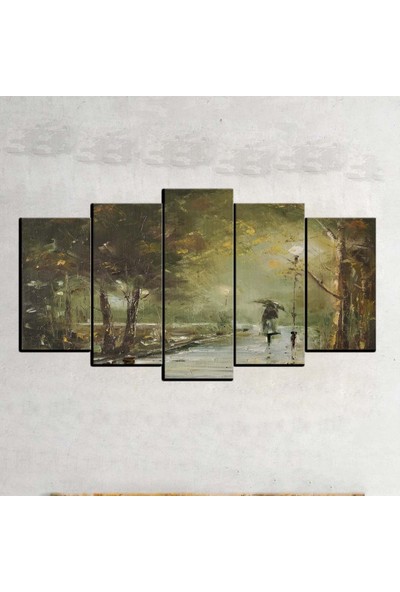 Kanvas Burada OİL5-29 Yağlıboya 5 Parçalı Kanvas Tablo - 120 x 60 cm Kanvas Burada OİL5-29 Yağlıboya 5 Parçalı Kanvas Tablo - 120 x 60 cm
