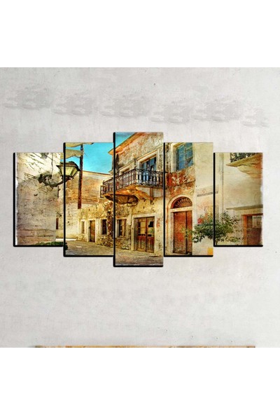Kanvas Burada OİL5-31 Yağlıboya 5 Parçalı Kanvas Tablo - 120 x 60 cm Kanvas Burada OİL5-31 Yağlıboya 5 Parçalı Kanvas Tablo - 120 x 60 cm
