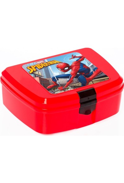 Herevin Sipider - Man İki Bölmeli Kırmızı Beslenme Kutusu