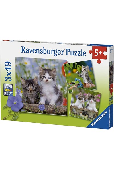 Ravensburger 3x49 Parça Kedi Yavruları Puzzle Ravensburger 3x49 Parça Kedi Yavruları Puzzle