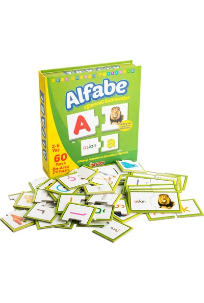 Diy - Toy Eğlenceli Alfabe 60 Parça Puzzle - Eşleştirme Oyunu Diy - Toy Eğlenceli Alfabe 60 Parça Puzzle - Eşleştirme Oyunu