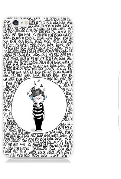 Teknomeg Apple iPhone 6s Plus Bla Bla Kız Desenli Tasarım Silikon Kılıf Teknomeg Apple iPhone 6s Plus Bla Bla Kız Desenli Tasarım Silikon Kılıf