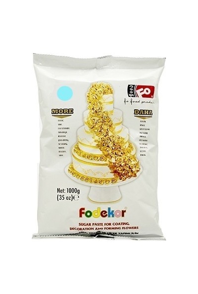 Fo Bebek Mavisi Dekor Ve Pasta Kaplama Şeker Hamuru 1 kg Fo Bebek Mavisi Dekor Ve Pasta Kaplama Şeker Hamuru 1 kg