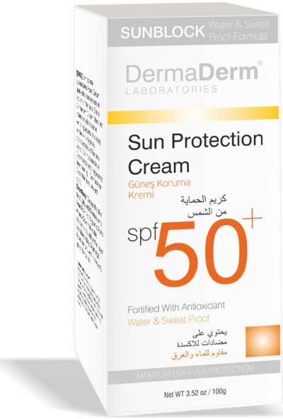 Dermaderm Spf 50 Faktör 100 Gr Güneş Kremi