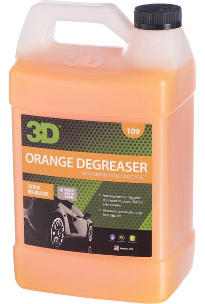 3D Orange Citrus Degreaser-Agresif Temizleyici 3.79 LT. 109G01 3D Orange Citrus Degreaser-Agresif Temizleyici 3.79 LT. 109G01