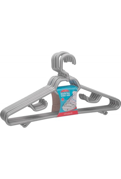 Flora F074 Plastik Döner Başlıklı Askı 6'lı