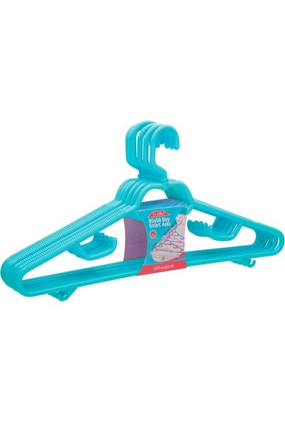 Flora F074 Plastik Döner Başlıklı Askı 6'lı