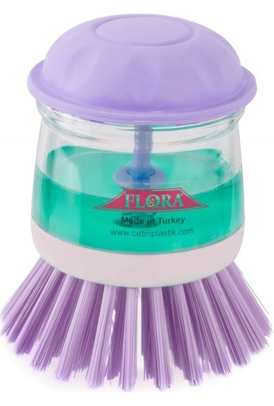 Flora F389 Deterjan Hazneli Bulaşık Fırçası
