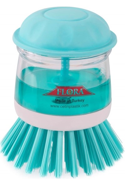 Flora F389 Deterjan Hazneli Bulaşık Fırçası