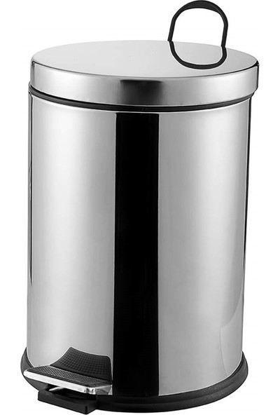 Evcazım CLK708 12 LT Pedallı Krom Çöp Kovası