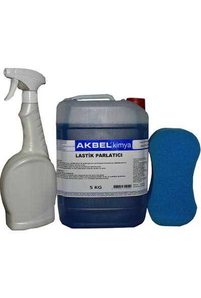 Akbel Lastik Parlatıcı 5 Kg + Uygulama Spreyi ve Sünger Akbel Lastik Parlatıcı 5 Kg + Uygulama Spreyi ve Sünger