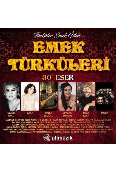 Various Artists - Emek Türküleri 2 Cd Various Artists - Emek Türküleri 2 Cd