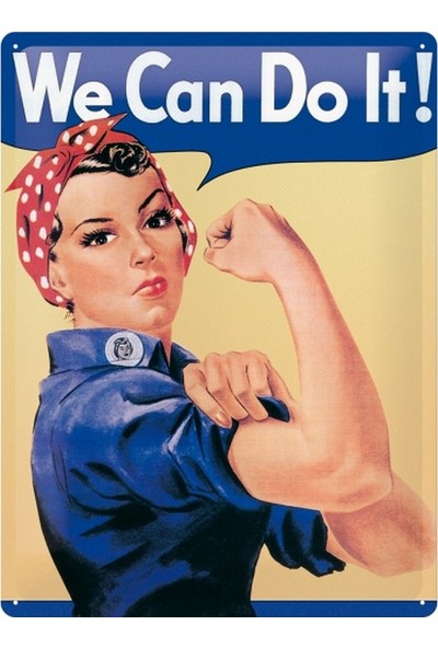 Nostalgic Art We Can Do It Metal Pano