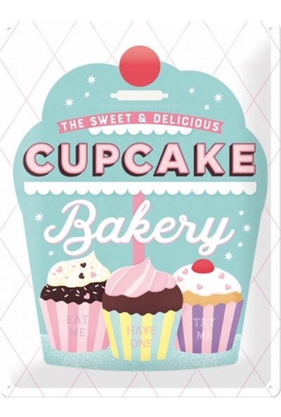 Nostalgic Art Cupcake Bakery Metal Pano
