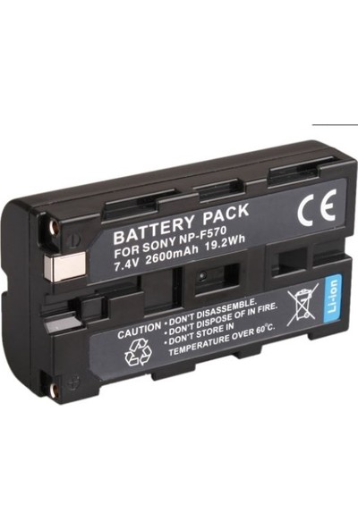 Sony NP F570 Kamera ve Led Batarya (2350 mAh) Sony NP F570 Kamera ve Led Batarya (2350 mAh)