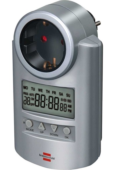 Brennenstuhl Primera Line Dijital Göstergeli Zaman Ayarlı Tekli Priz