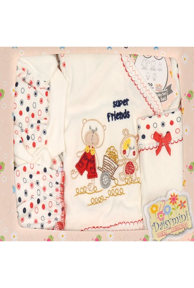 Daisymini 5 Parça Hastane Çıkışı Yenidoğan Zıbın Takım Daisymini 5 Parça Hastane Çıkışı Yenidoğan Zıbın Takım