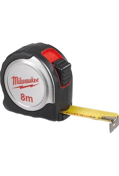 Milwaukee Alüminyum Şerit Metre 8mt / 25mm Milwaukee Alüminyum Şerit Metre 8mt / 25mm