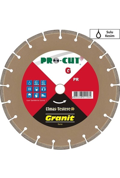 ProCut 51151 GY (Granit) Serisi Elmas Testere 350 mm ProCut 51151 GY (Granit) Serisi Elmas Testere 350 mm