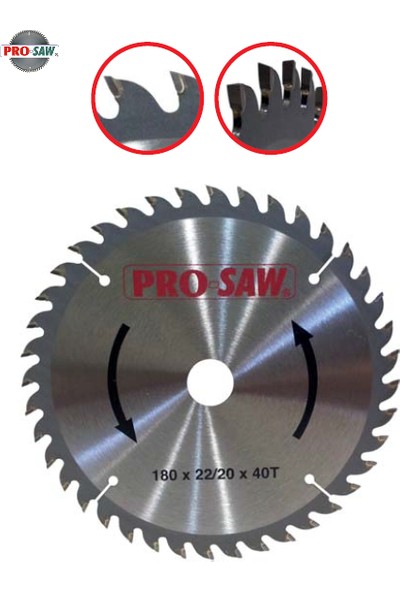 ProSaw 51214 Daire Sunta Testeresi 180x22/20 mm 24 Diş ProSaw 51214 Daire Sunta Testeresi 180x22/20 mm 24 Diş