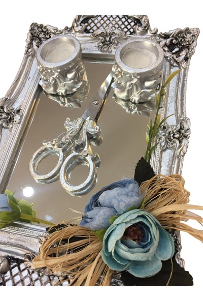 Atelier Es Söz & Nişan Tepsisi Gümüş Eskitme