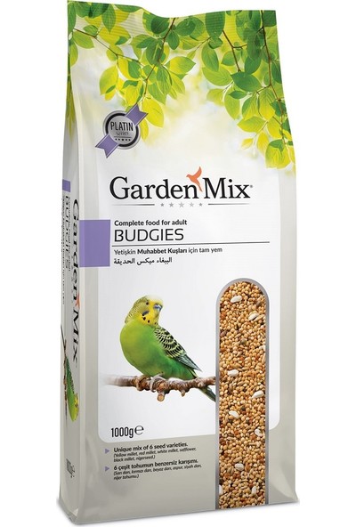 Garden Mix Platin Seri Muhabbet Kuşu Yemi 1 Kg