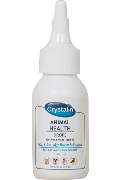 Crystalin Kedi Köpek İçin Göz, Kulak Ve Ağız Bakım Solüsyonu 50 Ml Crystalin Kedi Köpek İçin Göz, Kulak Ve Ağız Bakım Solüsyonu 50 Ml