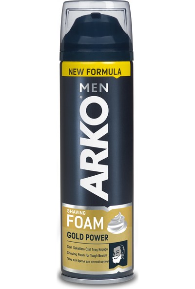 Arko Men Tıraş Köpüğü Gold Power 200 Ml Arko Men Tıraş Köpüğü Gold Power 200 Ml