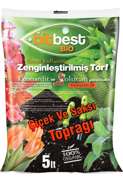 Agrobit Bitbest Bio 5 Lt Bitki Ve Saksı Toprağı , Torfu Or.Gübreli 1105-1 Agrobit Bitbest Bio 5 Lt Bitki Ve Saksı Toprağı , Torfu Or.Gübreli 1105-1
