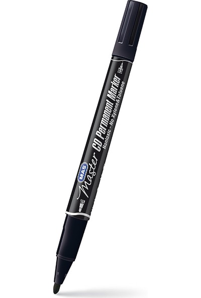 Mas Master 6414 Çift Uçlu Permanent Markör 0,5 mm 1,0 mm Siyah Mas Master 6414 Çift Uçlu Permanent Markör 0,5 mm 1,0 mm Siyah