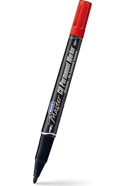Mas Master 6414 Çift Uçlu Permanent Markör 0,5 mm 1,0 mm Kırmızı Mas Master 6414 Çift Uçlu Permanent Markör 0,5 mm 1,0 mm Kırmızı