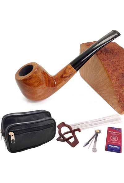 Falconetti Maun Ağacı Parlak El Yapımı Pipo Seti pt83