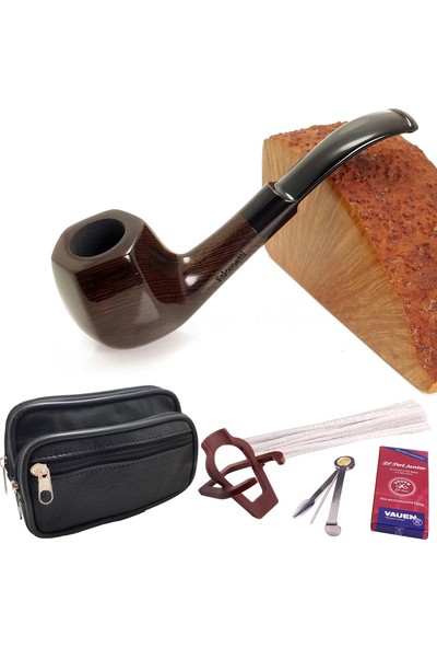 Falconetti Venge Ağacı Parlak El Yapımı Pipo Seti pt86