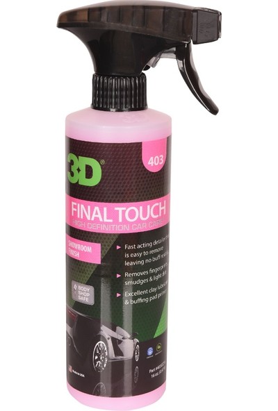 3D Final Touch - Quick Detailer- Hızlı Cila 473 ml. 403OZ16