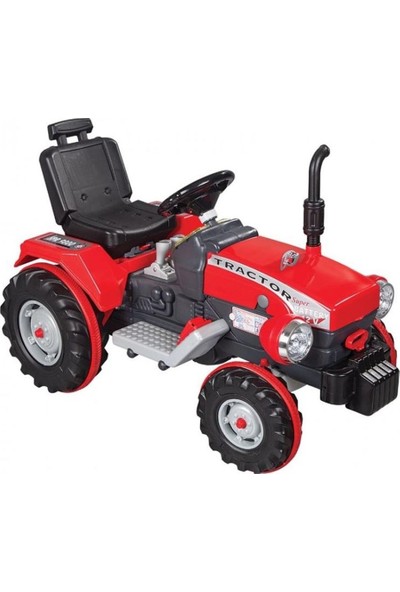 Pilsan Süper Akülü Traktör 12 V Kırmızı