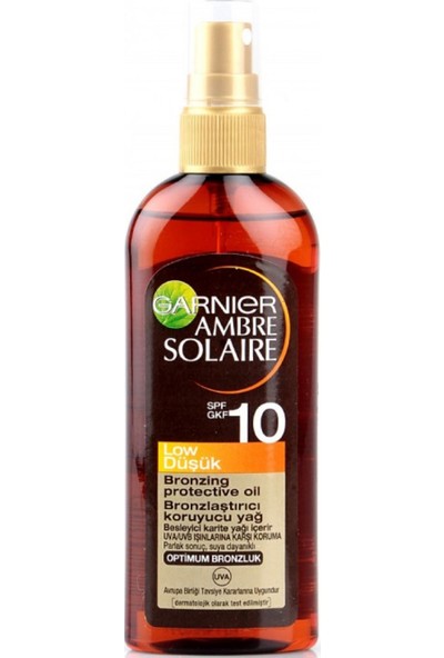 Garnier Ambre Solaire Bronzlaştırıcı Koruyucu Yağ GKF10 150ML Garnier Ambre Solaire Bronzlaştırıcı Koruyucu Yağ GKF10 150ML