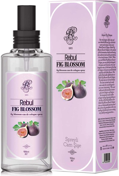 Rebul Fig Blossom - İncir Kokulu Kolonya 100 Ml (Cam Şişe) Spreyli Rebul Fig Blossom - İncir Kokulu Kolonya 100 Ml (Cam Şişe) Spreyli