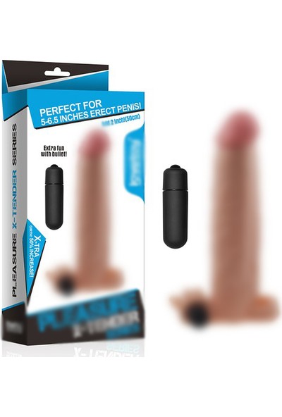 X-Tender Pleasure Realistik Titreşimli Uzatmalı Penis Kılıfı