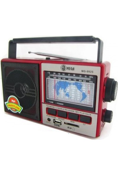 Mega Şarjlı Radyo Mp3 Müzik Çalar Usb Sd Mg992S Mega Şarjlı Radyo Mp3 Müzik Çalar Usb Sd Mg992S