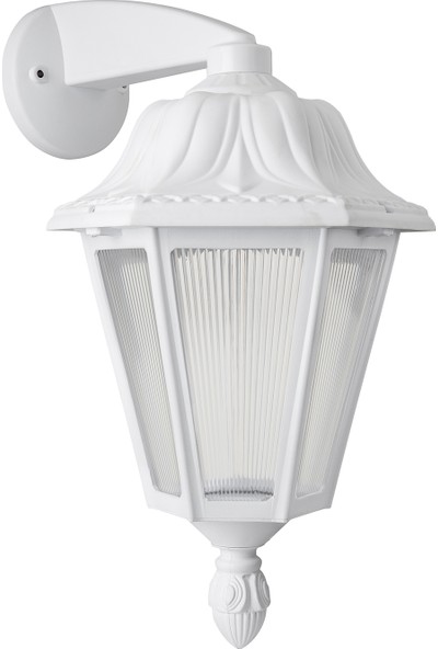 Modelight Büyük Optik Altıgen Ters Aplik Beyaz