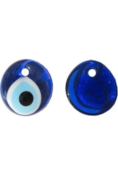 Tahtakale Toptancısı Cam Nazar Boncuğu 8.5 CM DELİKLİ (10 Adet) Tahtakale Toptancısı Cam Nazar Boncuğu 8.5 CM DELİKLİ (10 Adet)